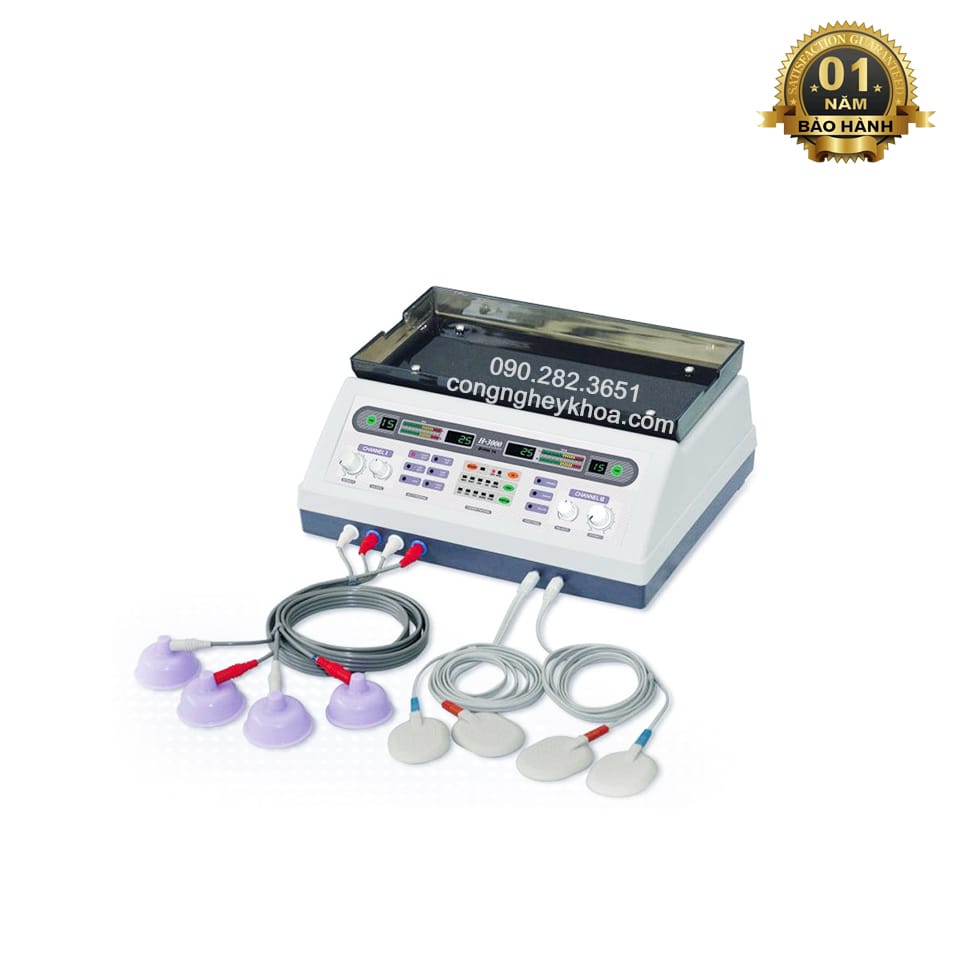 Máy điện xung giác hút H3000 - Thiết bị vật lý trị liệu phục hồi chức năng
