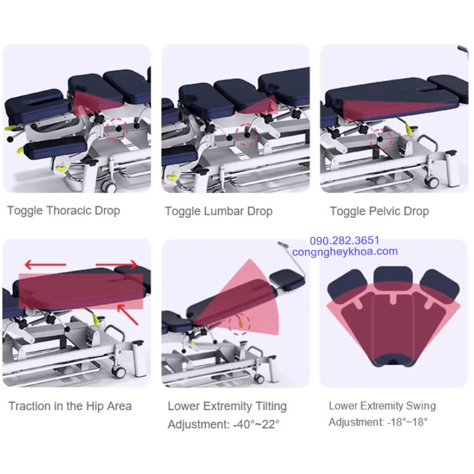 Giường nắn chỉnh cột sống Fairworth 380 - Công Nghệ Y Khoa